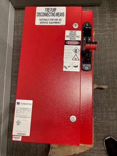 New Tornatech Fire Pump Disconnect 208V 3PH 25HP | eBay