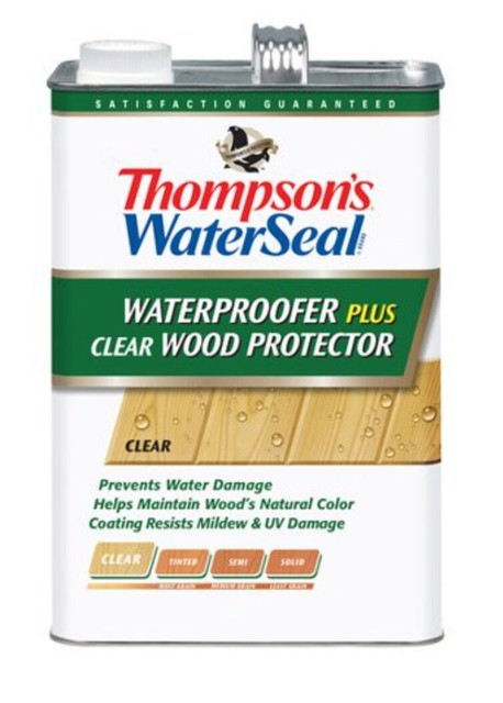 Thompson's Waterseal Waterproofer Plus Wood Protector Clear 1 Gallon ...