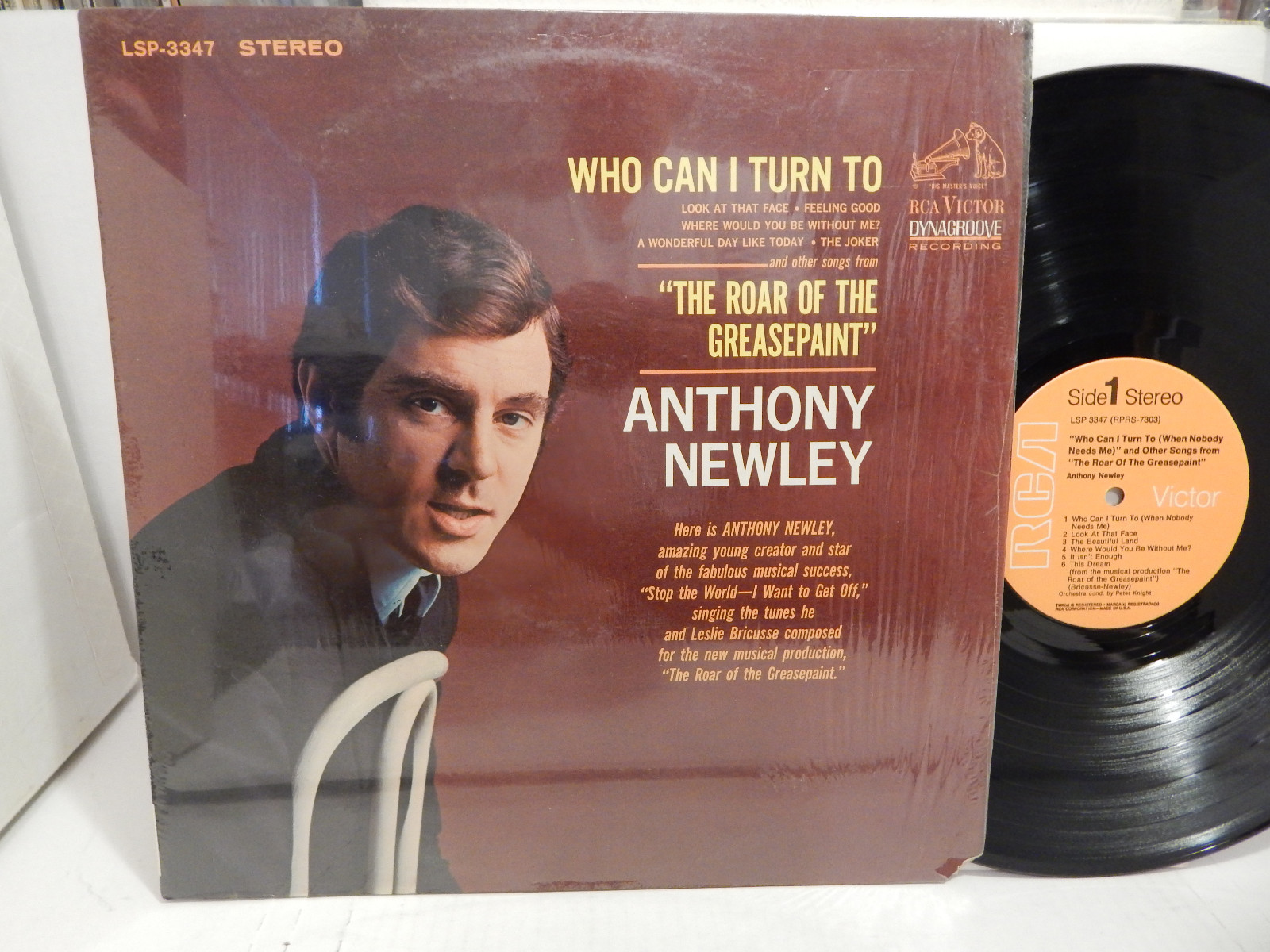 Anthony Newley Who Can I Turn to Roar of the Greasepaint 1965 Shrink ...
