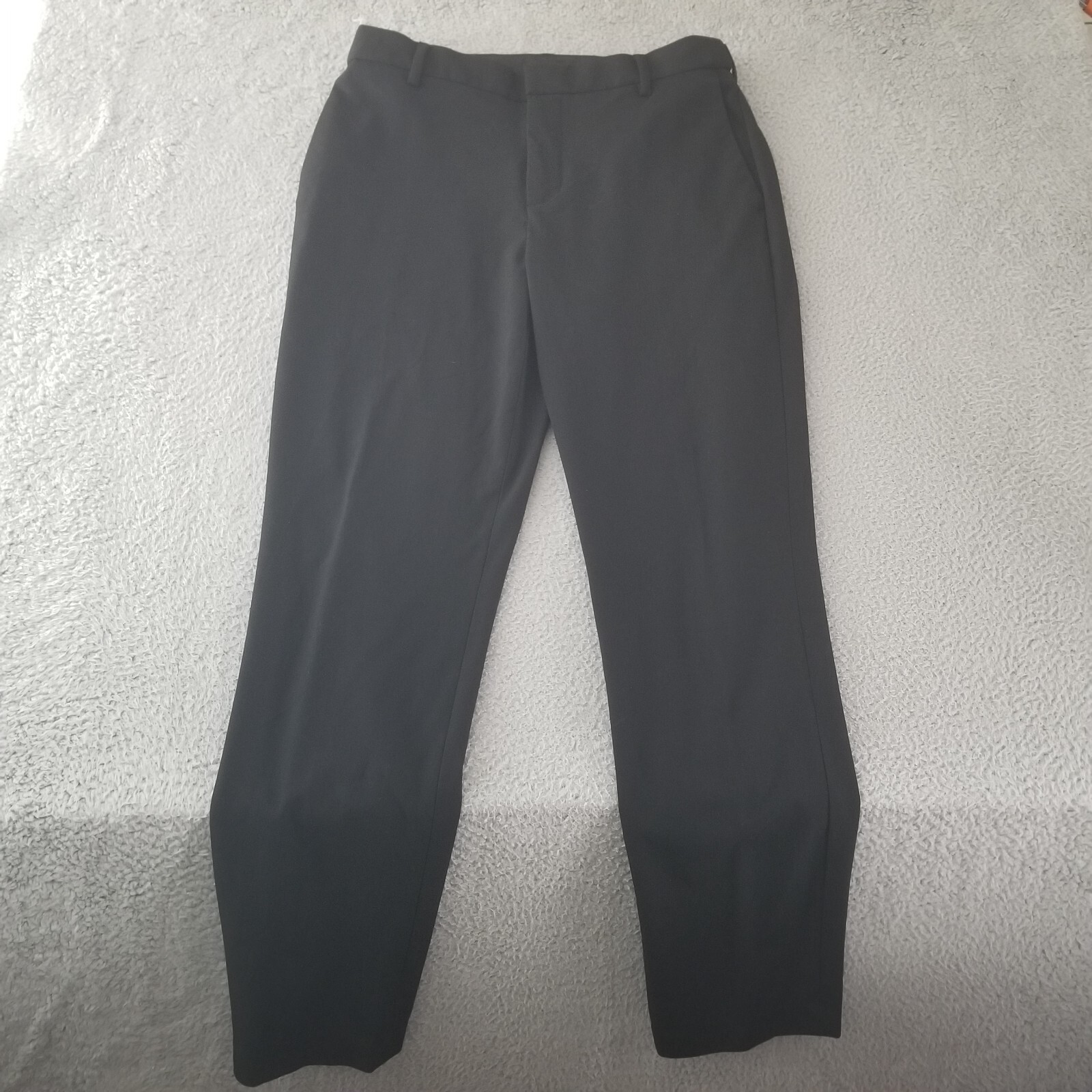H&M Dress Pants Mens 33 Black Regular Fit Stretch Chinos Flat Front ...