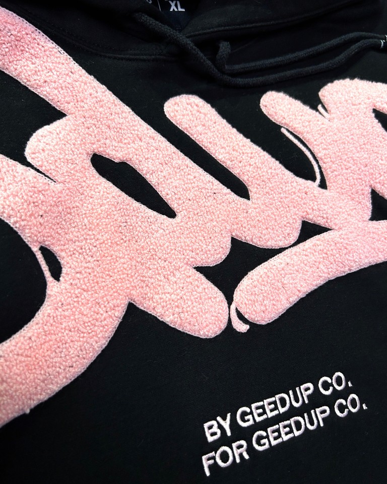 Geedup Handstyle Hoodie in Black / Pink (2022) | eBay