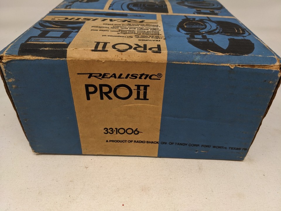Vintage KOSS REALISTIC Pro 2 II Stereo Headphones W/ Original Box (35 ...