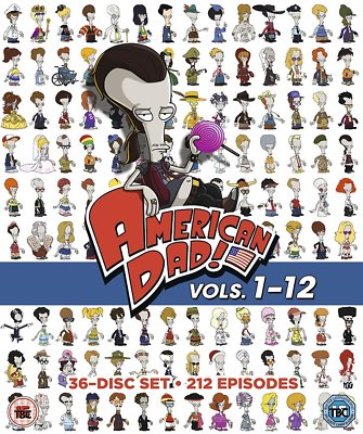 American Dad! Complete Season series 1+2+3+4+5+6+7+8+9+10+11+12 DVD Box ...