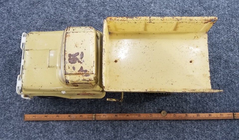 VTG 1960s BUDDY L DUMP TRUCK SPRING FRONT SUSPENSION PRESSED STEEL | eBay