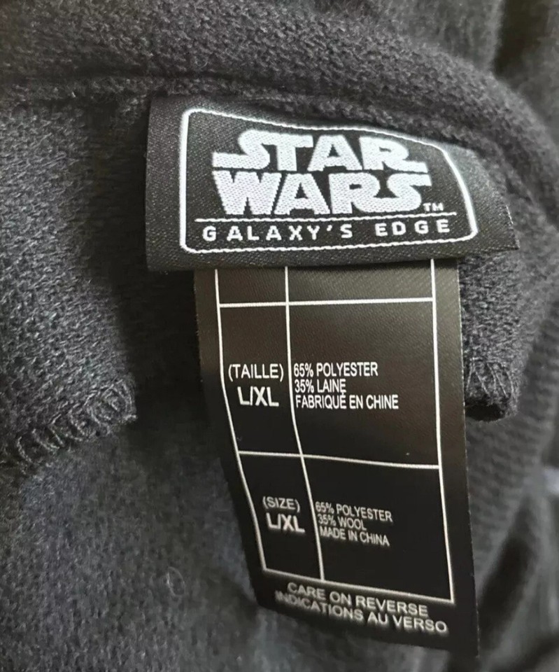 L/XL Star Wars Galaxy’s Edge BLACK ROBE ONLY Sith Cosplay Costume Extra ...