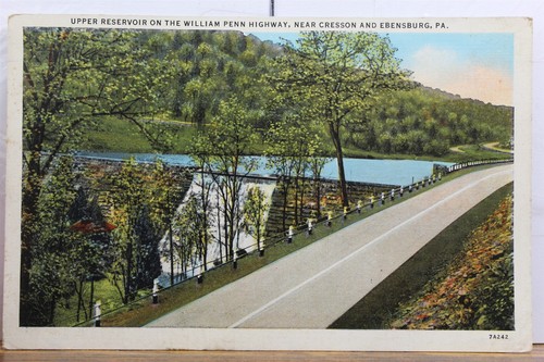Pennsylvania Cresson Ebensburg William Penn Highway Upper Reservoir Dam ...