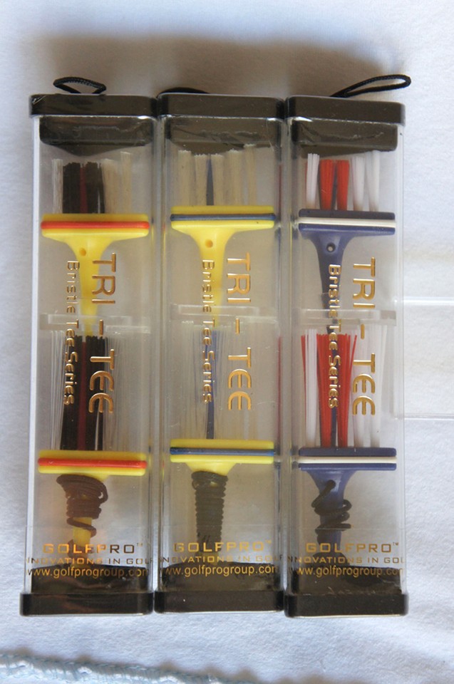 GOLF TRI-TEE BRISTLE BRUSH TEES 2 3/4" Optimal Contact Driver/Wood (16 ...