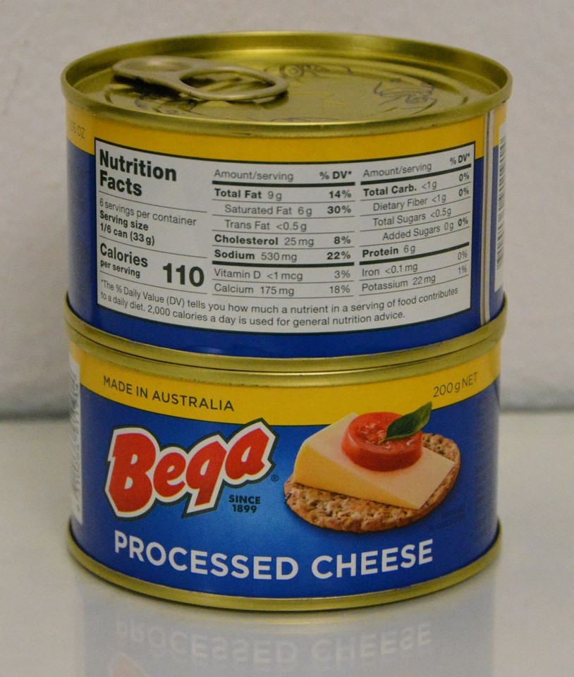 Bega Canned Cheese 200g 7.05oz 1 Can Emergency Survival Prepper Food | eBay