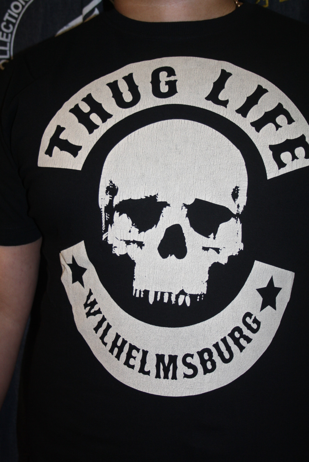 Thug Life Herren T-Shirt SKULL Wilhelmsburg EST.187 Neu Schwarz ...