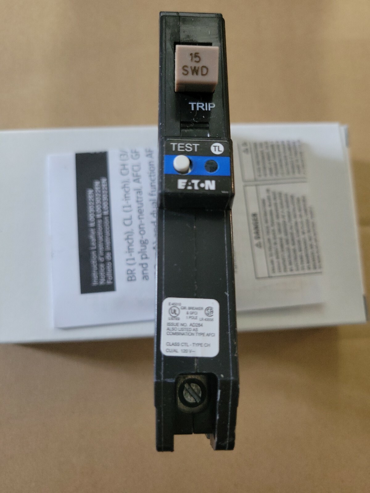 Eaton CHFP115DF CHFP115A1CS CHFAFGF115PN Single Pole Circuit Breaker NO ...