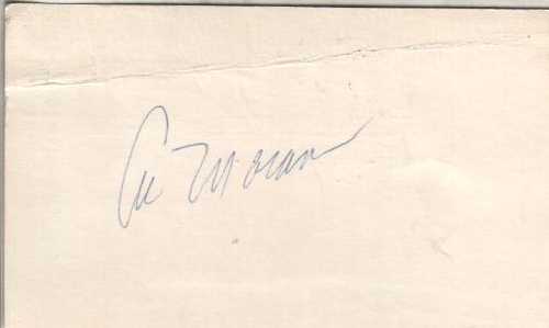 Al Moran Autographed 1963 Government Postcard 1962-1963 New York Mets ...