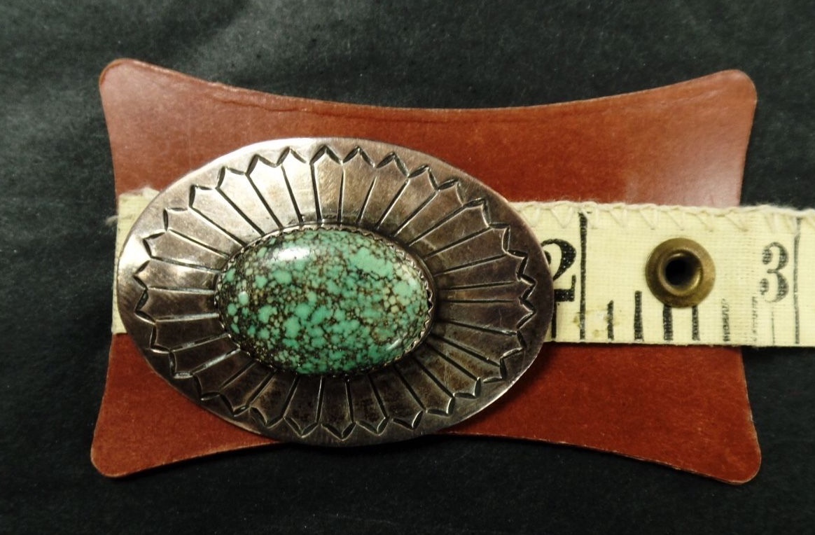 Vintage Concha Pin Sterling Silver Turquoise - Great Stone | eBay