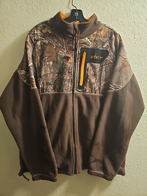 Habit Jacket Mens L Full Zip Lined Camo Softshell Hunting Jacket | eBay