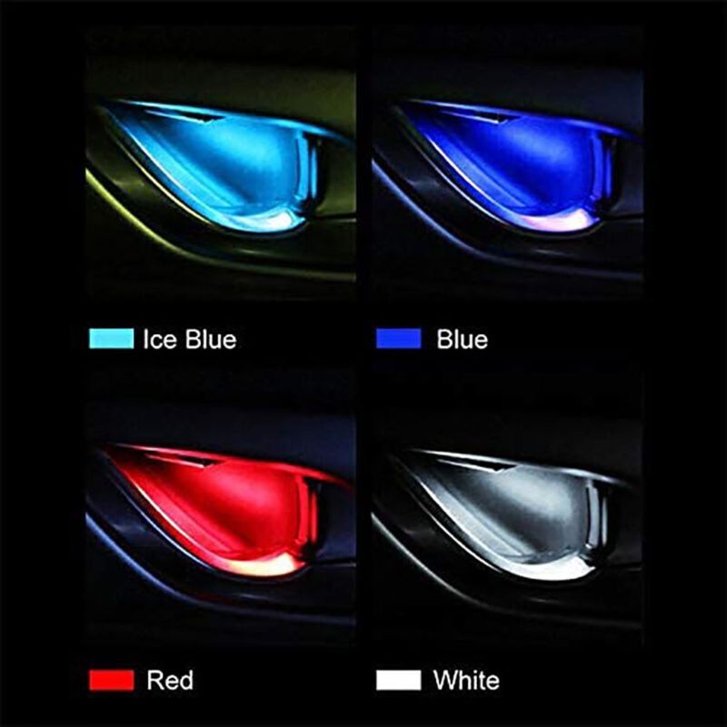 4Pcs LED Light Car Interior Decorative Light Auto Lamp | eBay