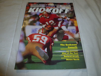 USFL KICKOFF FOOTBALL MAGAZINE VOL 3 ISSUE 2 IRV EATMAN BIRMINGHAM ...