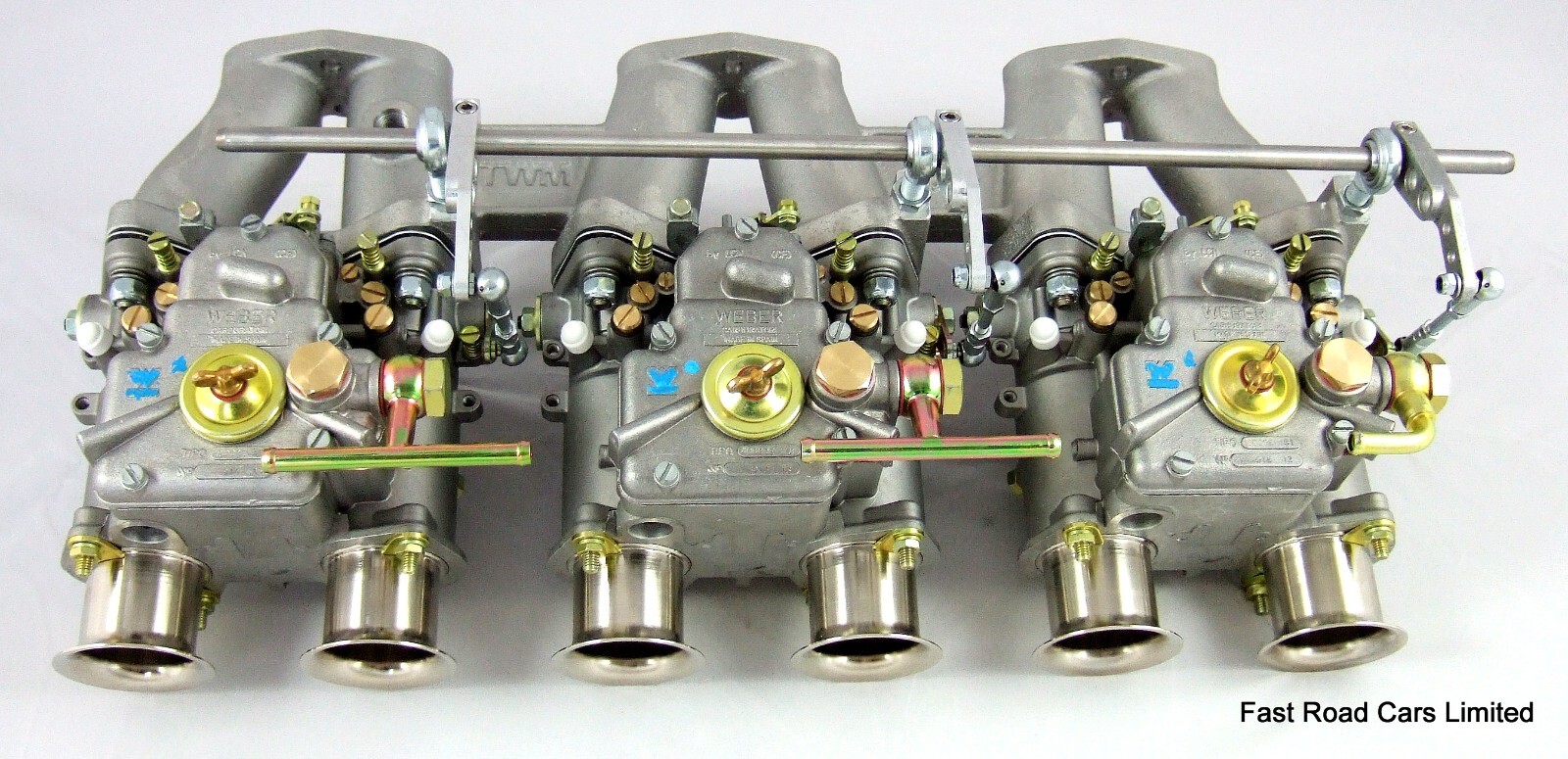 TRIUMPH TR6 WEBER 40 DCOE CARBURETTOR KIT GENUINE £2447.00 ASSEMBLED ...