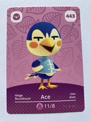 443 ACE Animal Crossing Amiibo Card #443 Authentic ACNH | eBay Australia