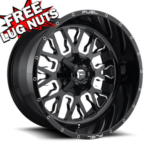 20 inch 20x9 FUEL D611 STROKE BLACK wheel rim 6x135 +20 | eBay