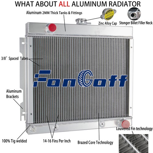 4-Row Radiator Fits 1970 1971 1972 Dodge Dart Plymouth Duster Valiant 5 ...