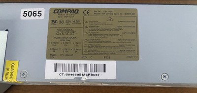 Compaq Power Supply PSU 185W PDP124P Rev C | SP/N 308617-001 | eBay ...