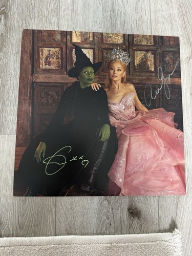 Wicked The Soundtrack - Signed LP Vinyl Ariana Grande and Cynthia Erivo ...