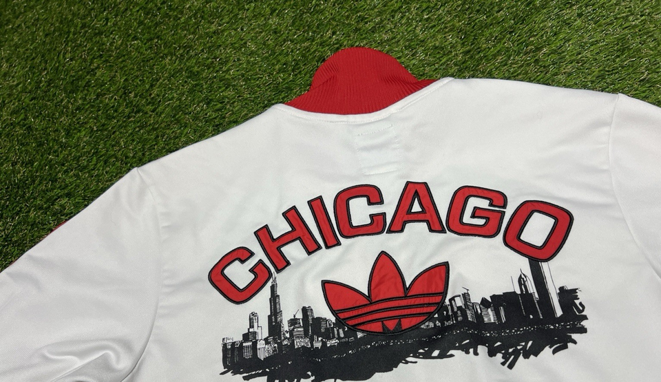 Veste de survêtement vintage Adidas NBA Chicago Bulls City Edition ...