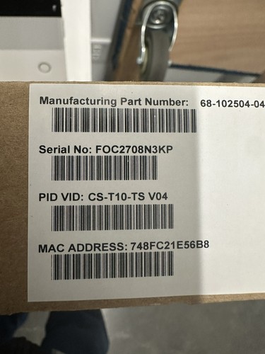 Cisco Webex Room Navigator Cs—t10-ts-v04 | eBay