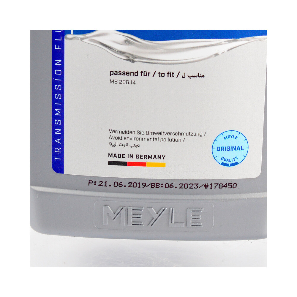 10L MEYLE 0140192800 Getriebeöl für 722.9 Automatikgetriebe ATF III H ...