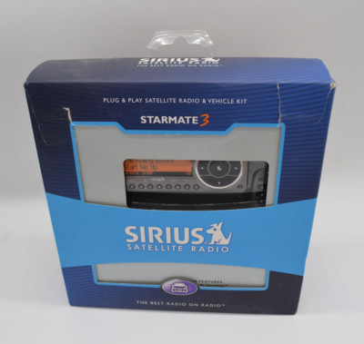 SIRIUS Starmate 3 Plug & Play Satellite Radio & Vehicle Kit New Open ...