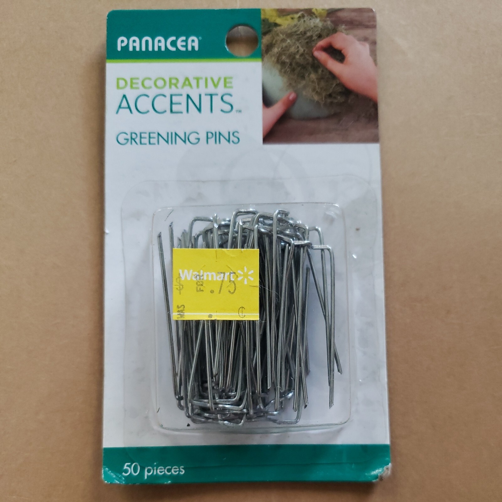 NIB Panacea Decorative Accents 2" Greening Pins 50 Piece Pk Floral Pins ...