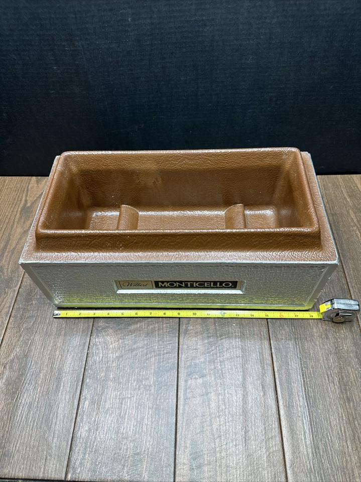 Vintage Wilbert Monticello Salesman Sample Concrete Casket Burial Vault ...