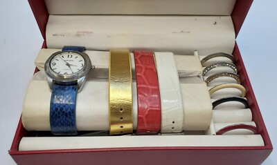 Vintage Gruen Watch Interchangeable Bands & Bezels Multi Color Original ...