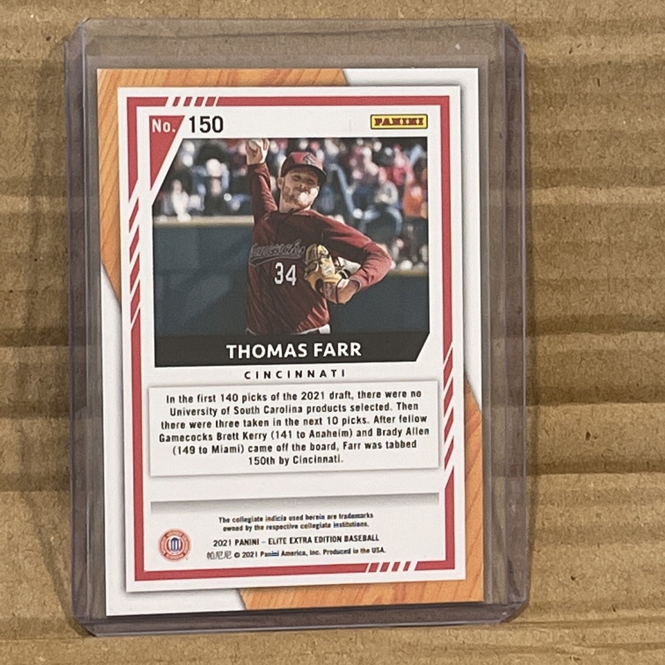2021 Panini Elite Extra Edition Thomas Farr 115/249 Cincinnati | eBay