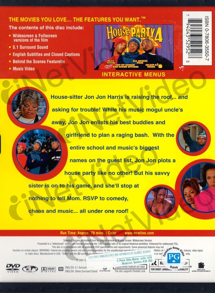 House Party 4 - Down To The Last Minute New Dvd 794043529528 | eBay