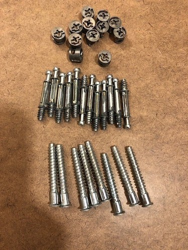 Genuine IKEA RAST Parts 32pc 100214 Screws 110630 & 112996 Camlock ...
