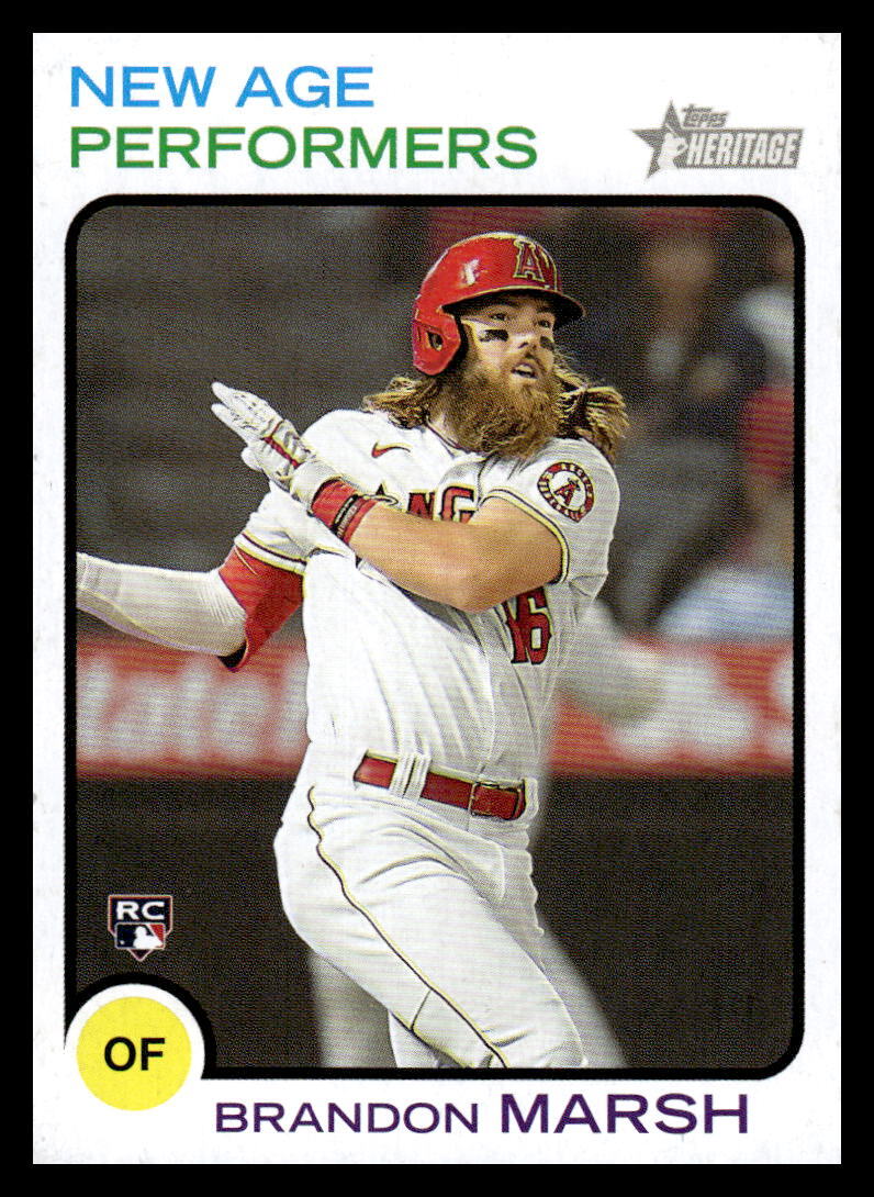 2022 Topps Heritage Brandon Marsh Rookie New Age Performers NAP-2 ...