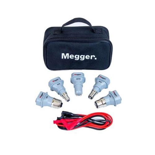 Megger LA-KIT Luminaire Testing Kit with 5 Adaptors – Quick & Safe Lamp ...