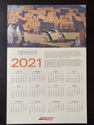 Burlington Northern Santa Fe Railway BNSF 2021 Railroad single page ...