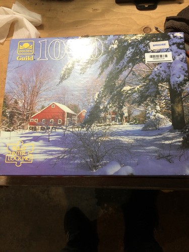 Golden Guild 1000 Piece Puzzle - Winter Countryside- NEW | eBay