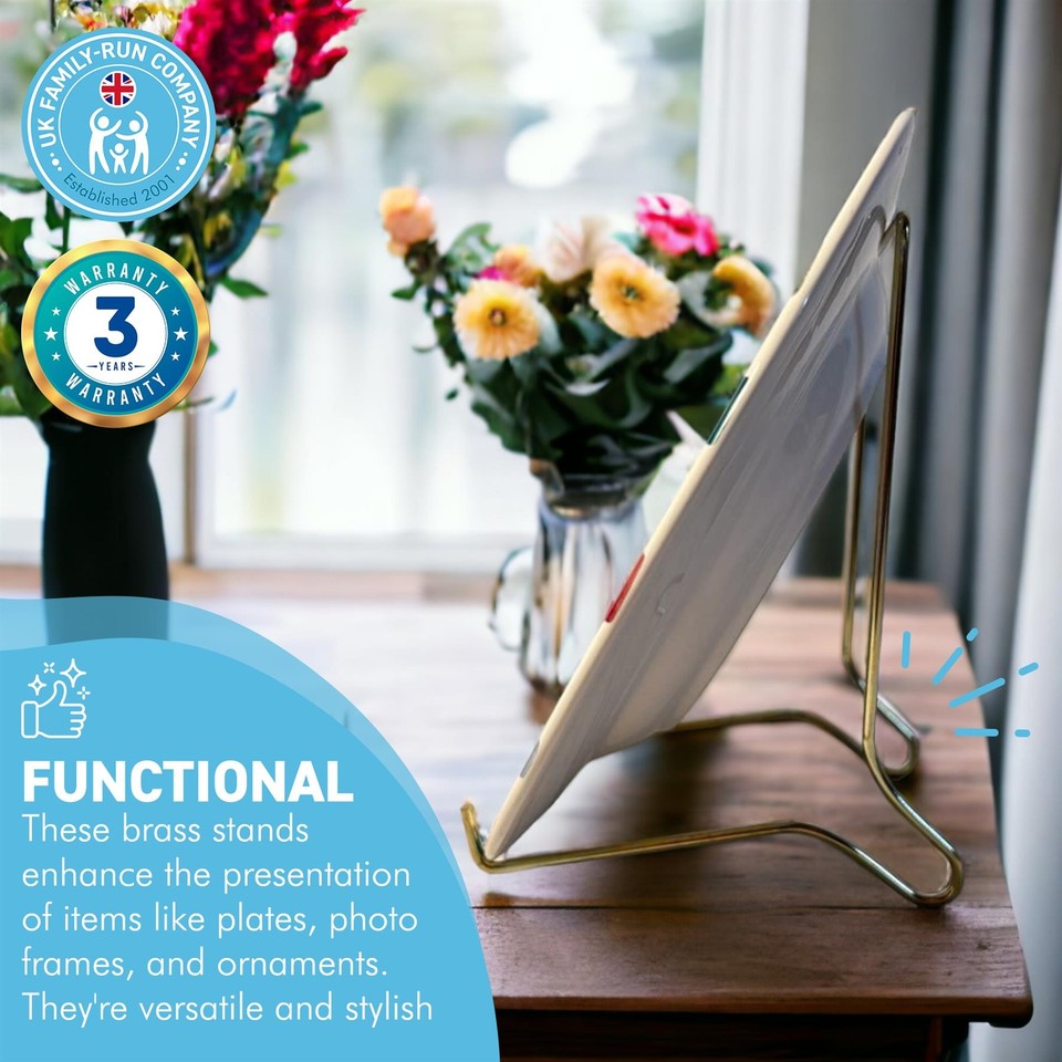 Extra Large Brass Plate Stand | Home decor | 6.5 inches | eBay