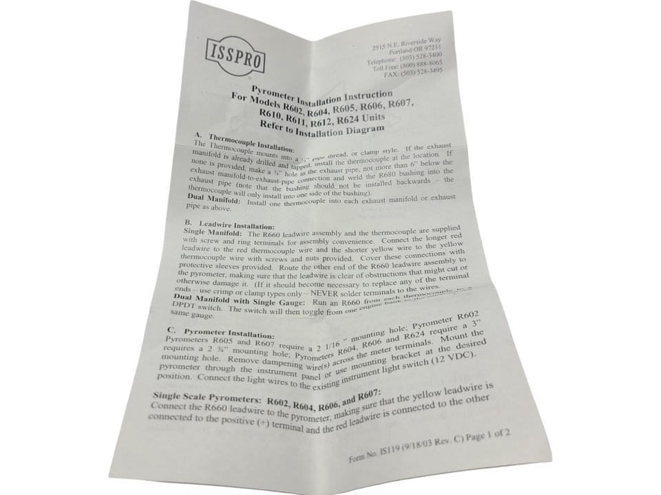 DAIMLER PYRO KIT 2 F/S 1800 ISP R607P 14 NEW OEM ISP R607P 14 | eBay