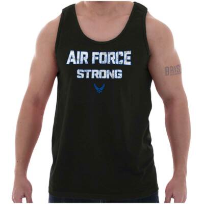 United States Air Force Strong USAF Logo Tank Top T Shirts Tees Men ...