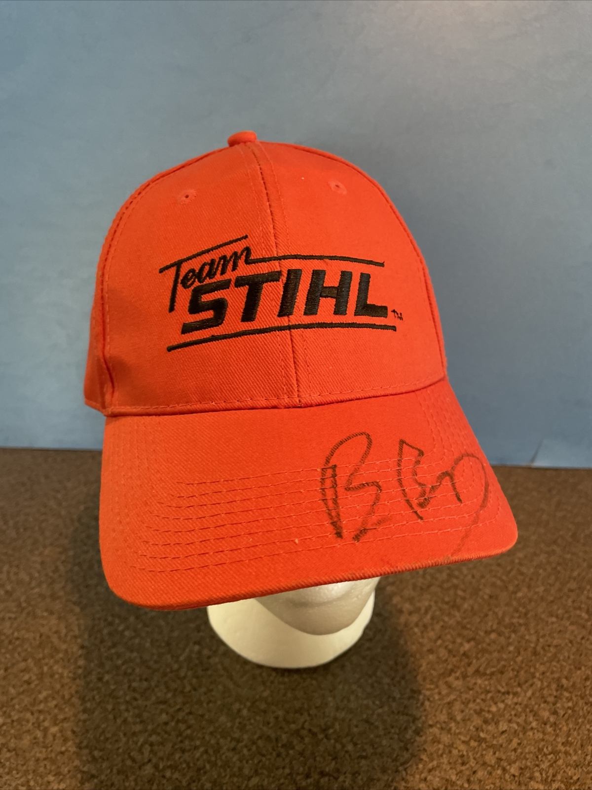 Orange Team Stihl Cap Hat Stihl Outfitters Apparel Hook And Loop ...