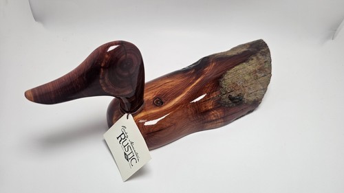 Hand Carved Fence Post Duck by Tim Bergren at Rocky Mountain Rustic | eBay