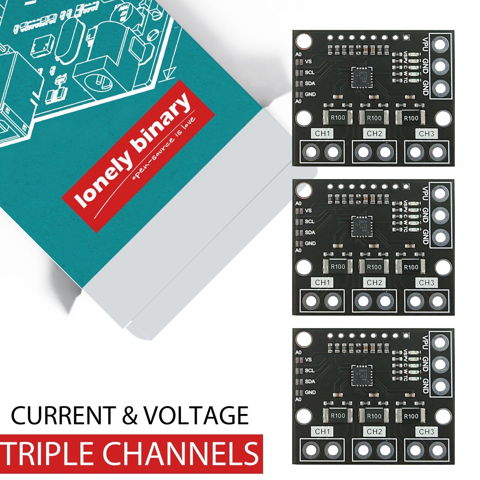 INA219 INA3221 DC Voltage Current IIC I2C Sensor Arduino UNO ESP32 ...