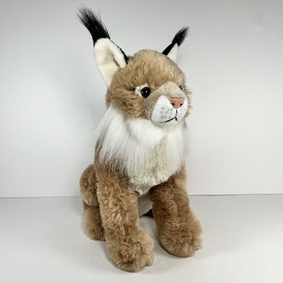Wildlife Artists Lynx Wild Cat Plush Realistic Stuffed Animal 11” | eBay