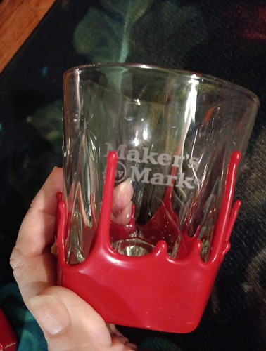 Makers Mark Red Wax Drip Bourbon Whiskey Lowball Tumbler / Glass ...