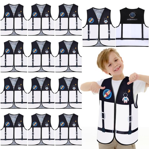 12 Pcs Kids Community Helper Dress up Vest, Boy & Girl Career Cosplay ...