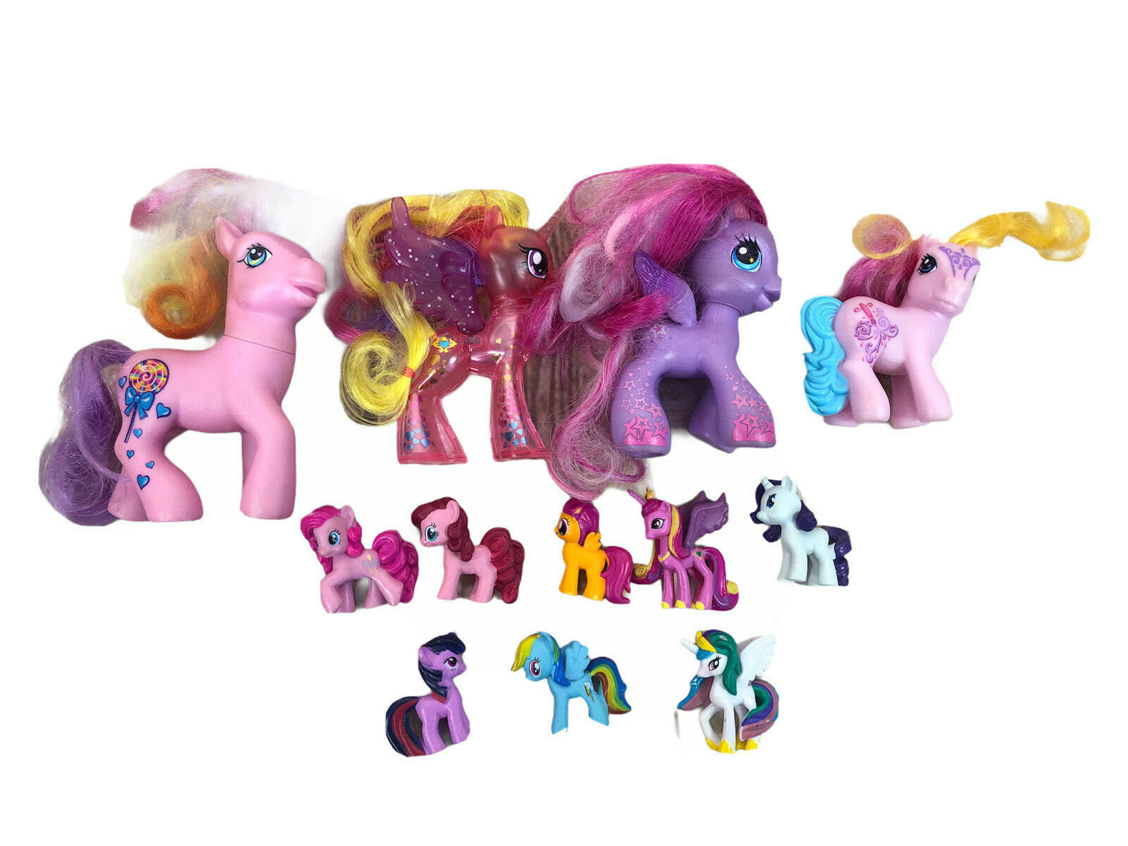 Collectible My Little Pony Mini Figures Miniature Ponies Mixed Lot of 12