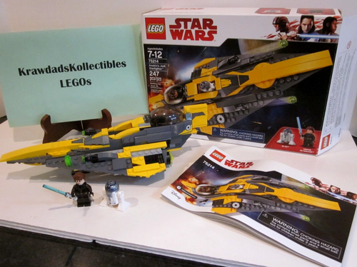 LEGO STAR WARS 75214 ANAKIN'S JEDI STARFIGHTER INVENTORIED COMPLETE BOX ...